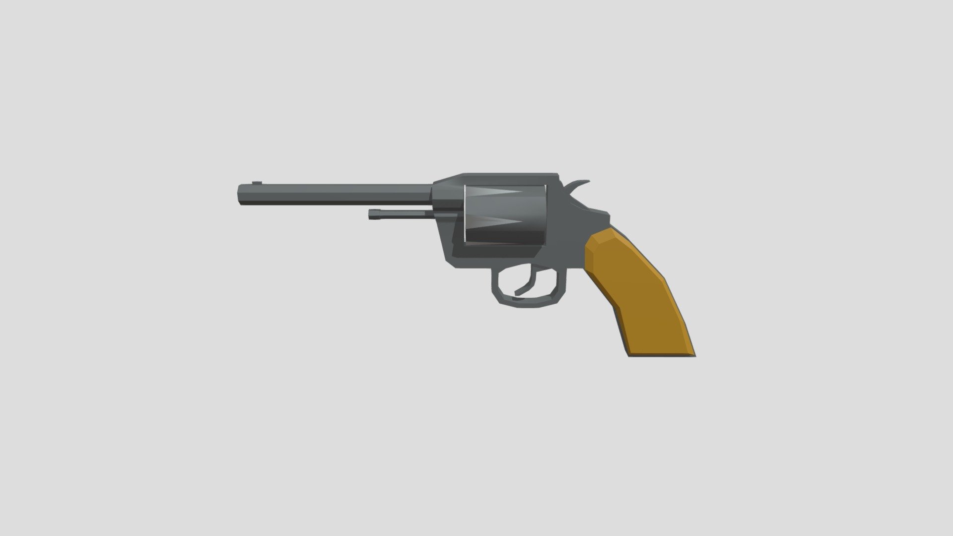 Revolver low poly - 3D model by svyazist488 [645c145] - Sketchfab