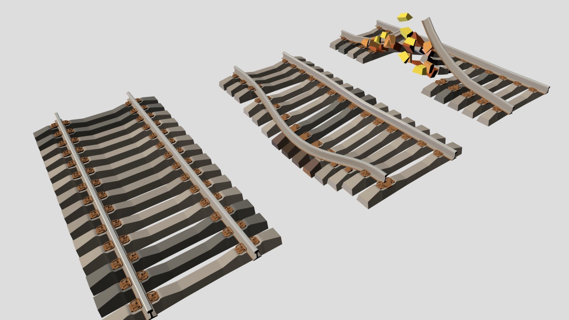 Railway2 - Download Free 3D model by jukkamartinen [645ce49] - Sketchfab