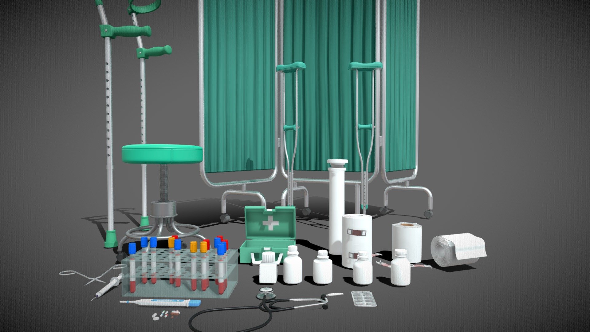 Medical Collection 1 - Buy Royalty Free 3D model by Giimann [645d60f ...