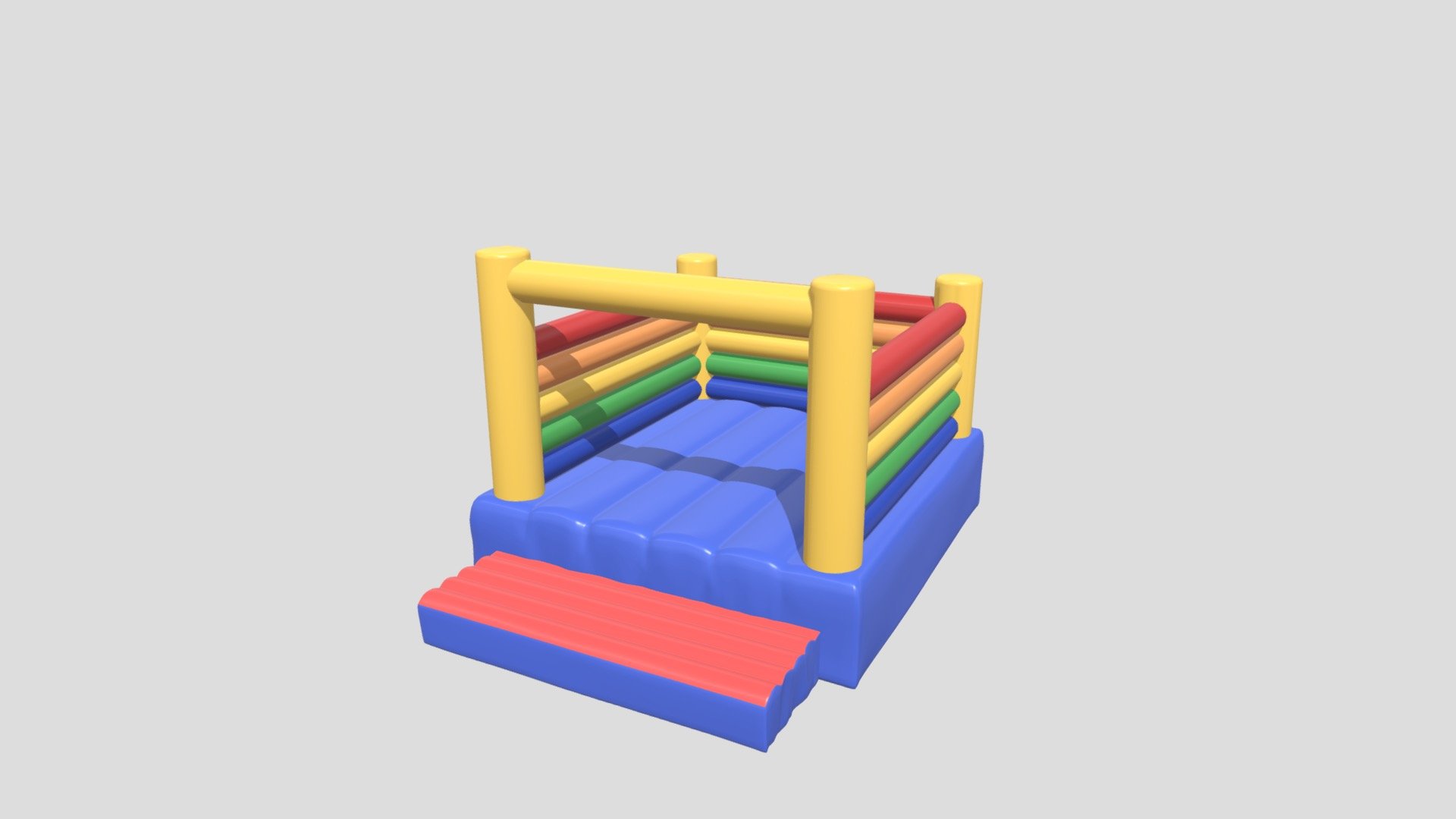 Bouncy Castle - Buy Royalty Free 3D model by Ed+ (@EDplus) [646300f ...