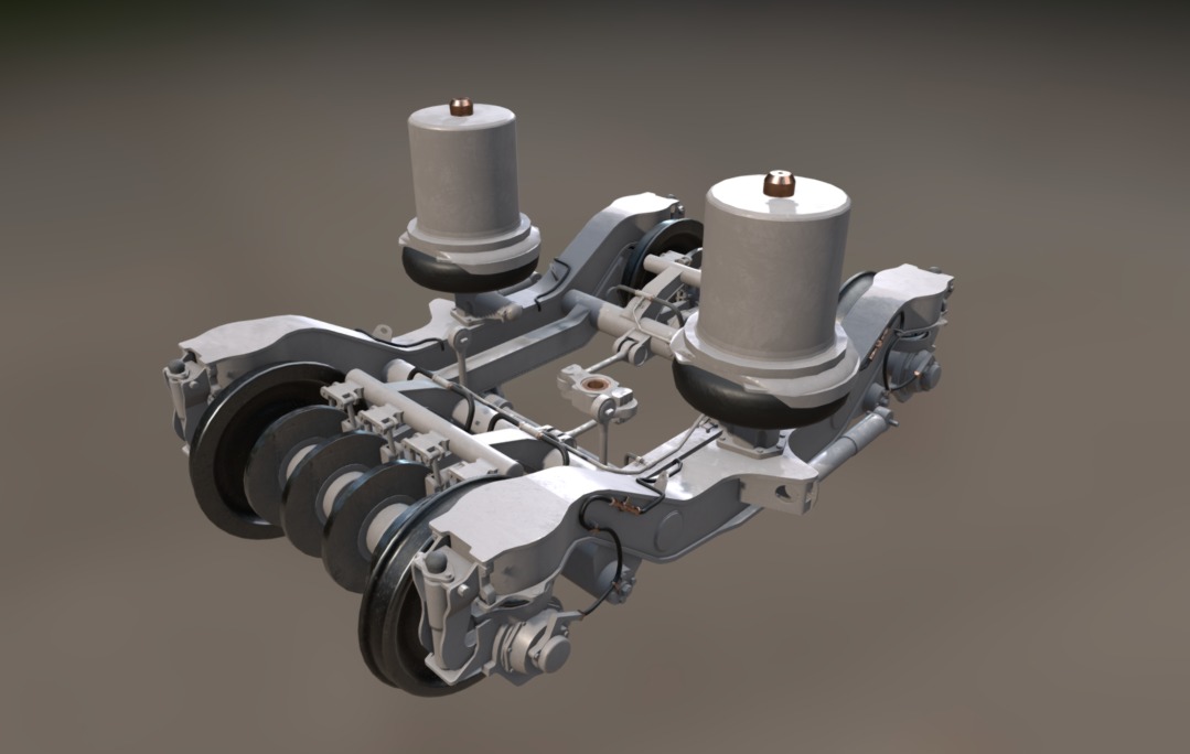 TGV Carriage Bogie - 3D model by Tietronix [6465ef7] - Sketchfab