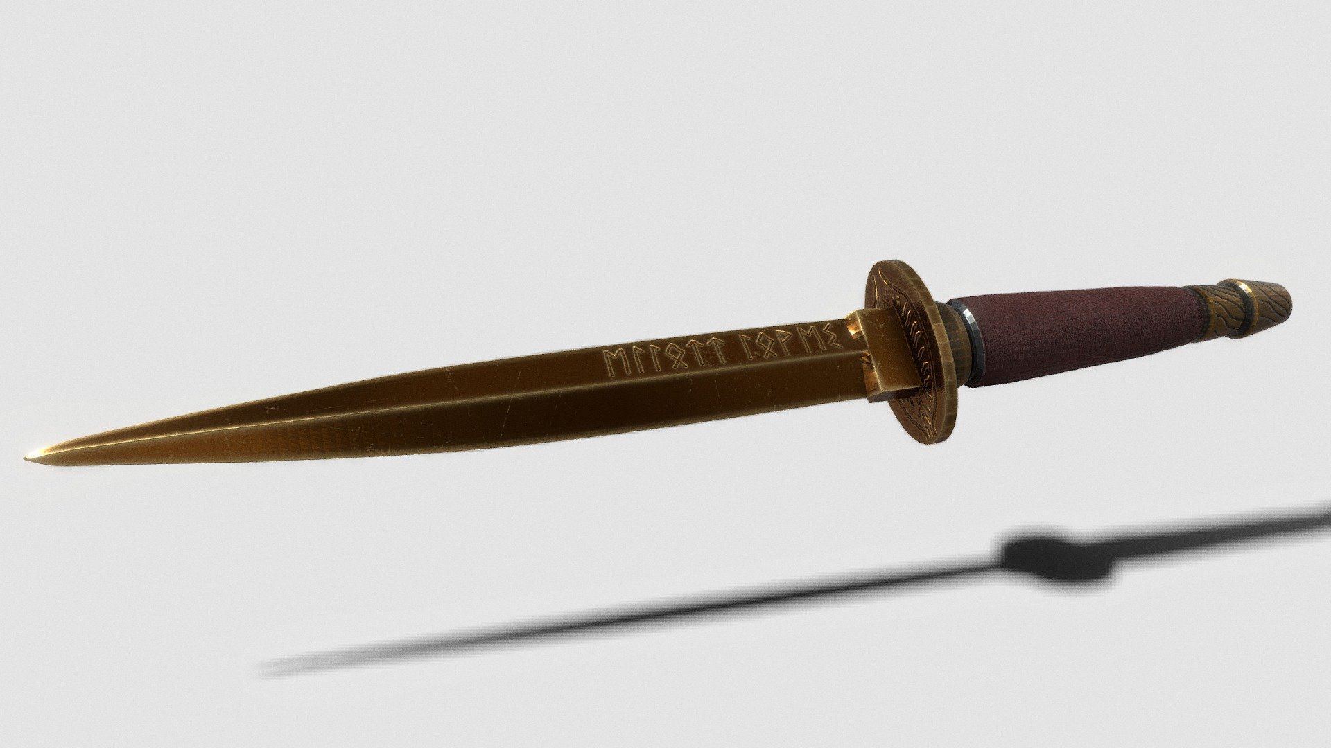 Golden Dagger - Download Free 3D model by Elliott_Lowes [6467861 ...