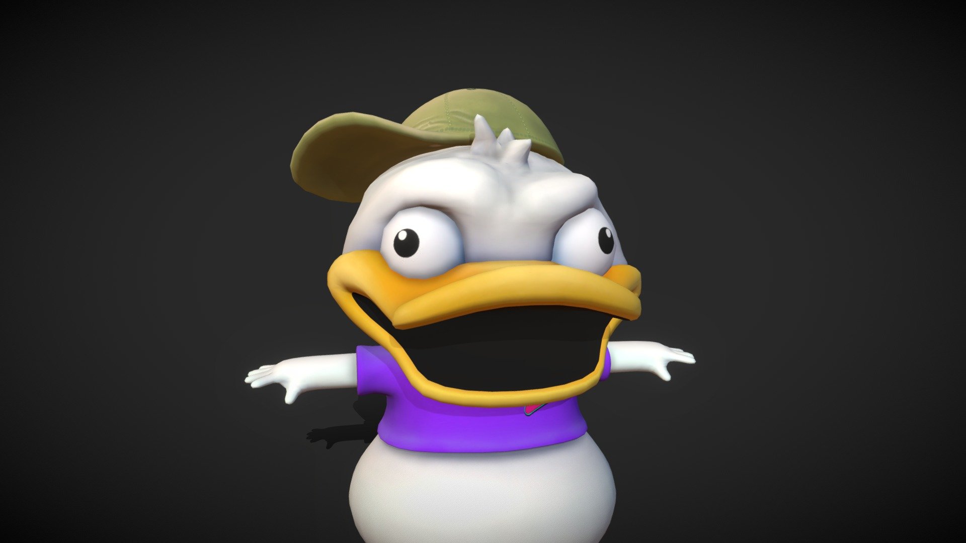 Ronald Duck-ZlatarTV - 3D model by Gonzalo Sepúlveda (@LordMcCloud ...