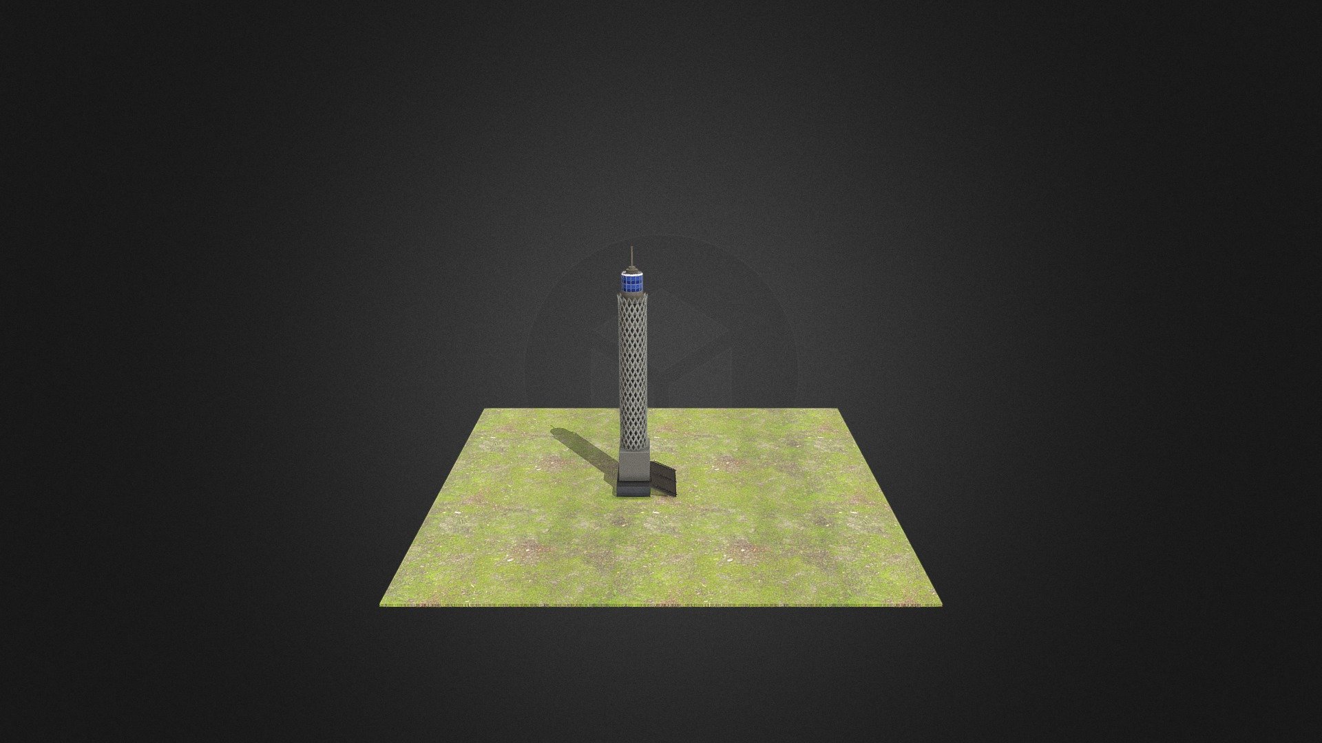 Cairo Tower - 3D model by fahmy [6468f7b] - Sketchfab