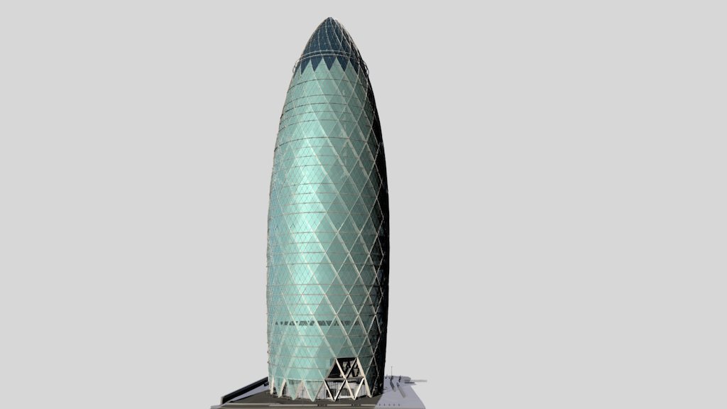 30 St Mary Axe, The Gerkin - 3D model by msasurvey [646e942] - Sketchfab