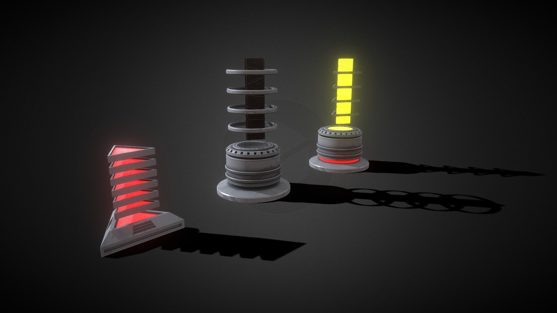 Sci- Fi Props Collection One (Part Five) - Buy Royalty Free 3D model by ...