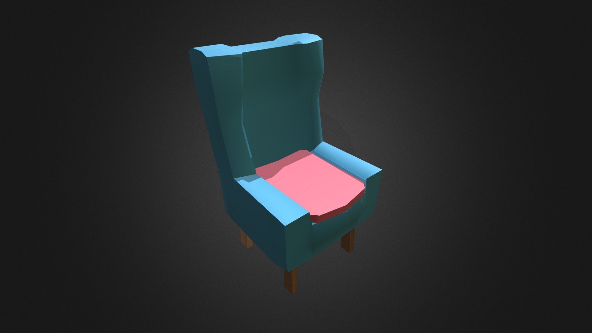 Low Poly Armchair Game Asset - 3D model by Vasilena Kavanozova ...