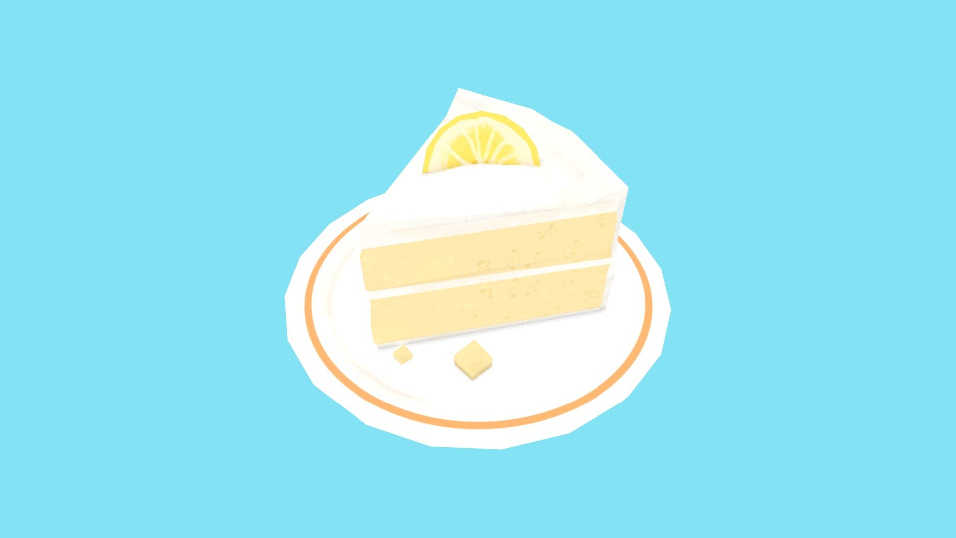 Lemon Slice Cake - 3D model by Citrus (@citrusfriendd) [64744ba ...