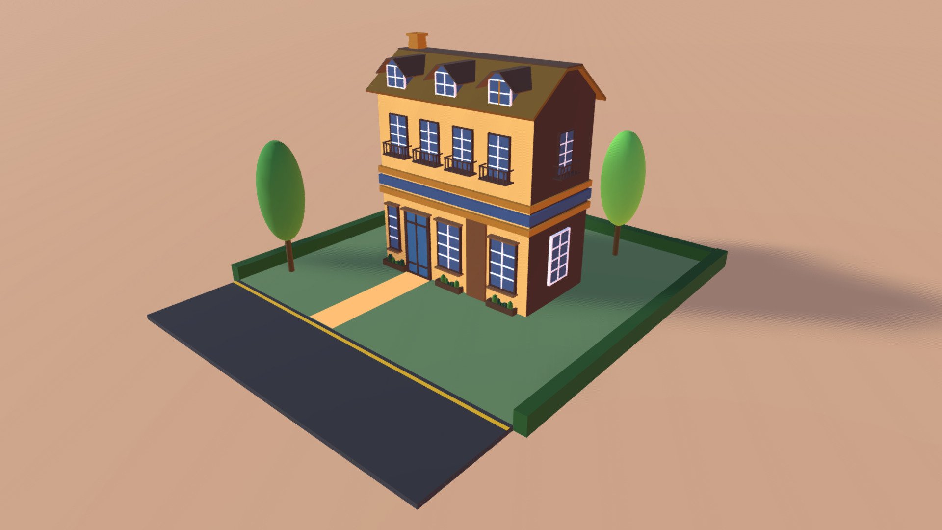 Low Poly House - 3D model by Insram Rehmat (@insramrehmat1999) [6475817 ...