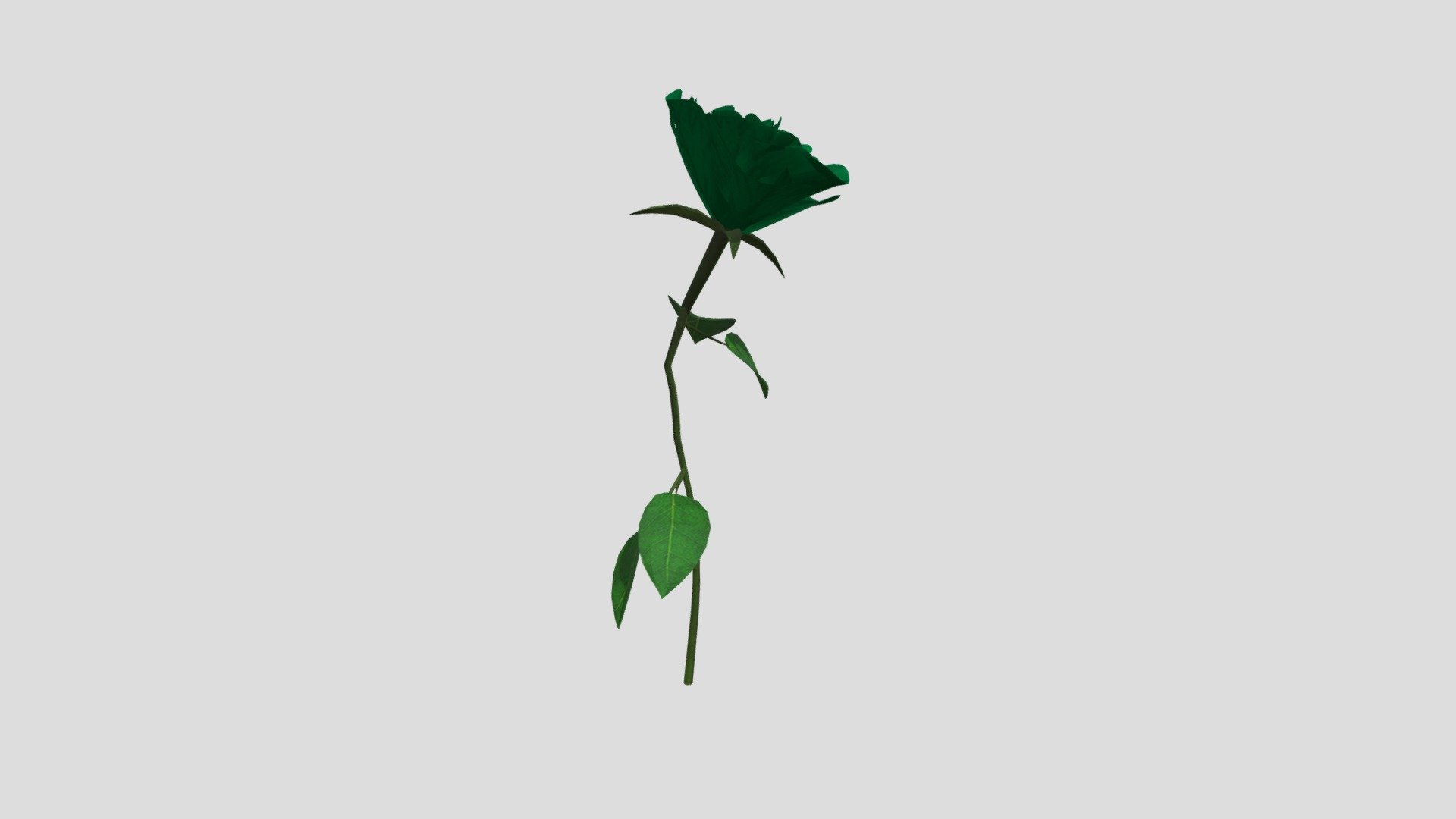 Single flower / Rose green - Download Free 3D model by GardenBee ...
