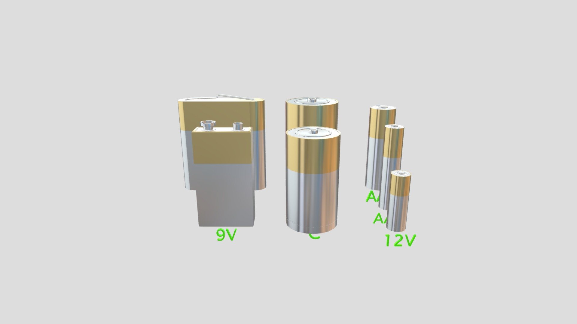 Batteries - Buy Royalty Free 3D model by ingscappatura [647879f ...