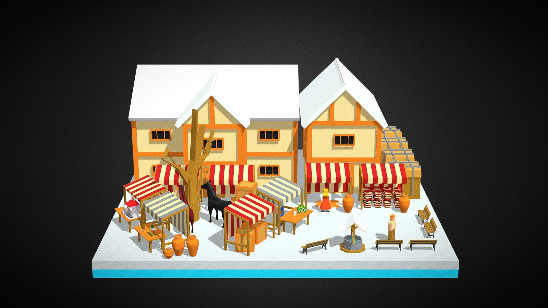 Village Fair - Download Free 3D model by 3d.xyz (@webuild) [647b75e ...