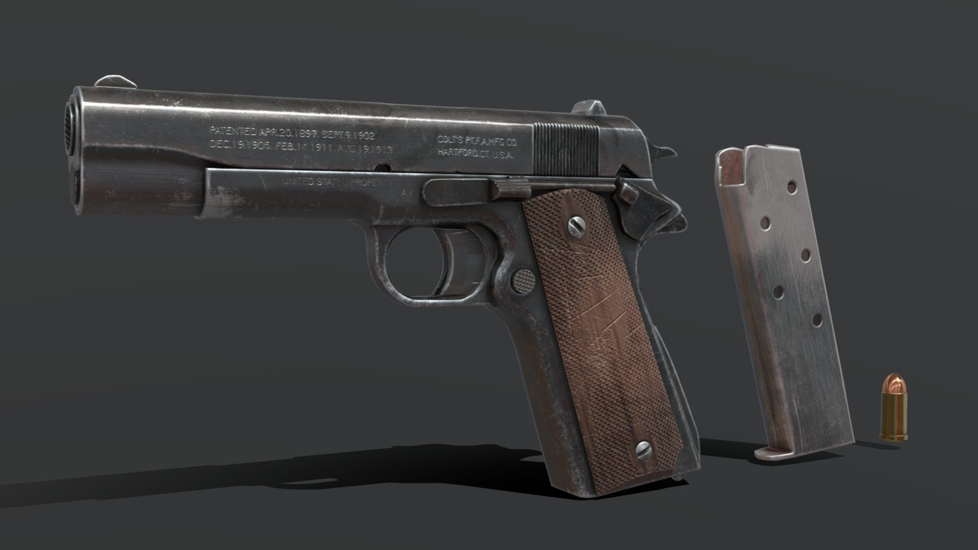 Colt M1911 - Buy Royalty Free 3D model by Nathan De Cock (@nathandecock ...