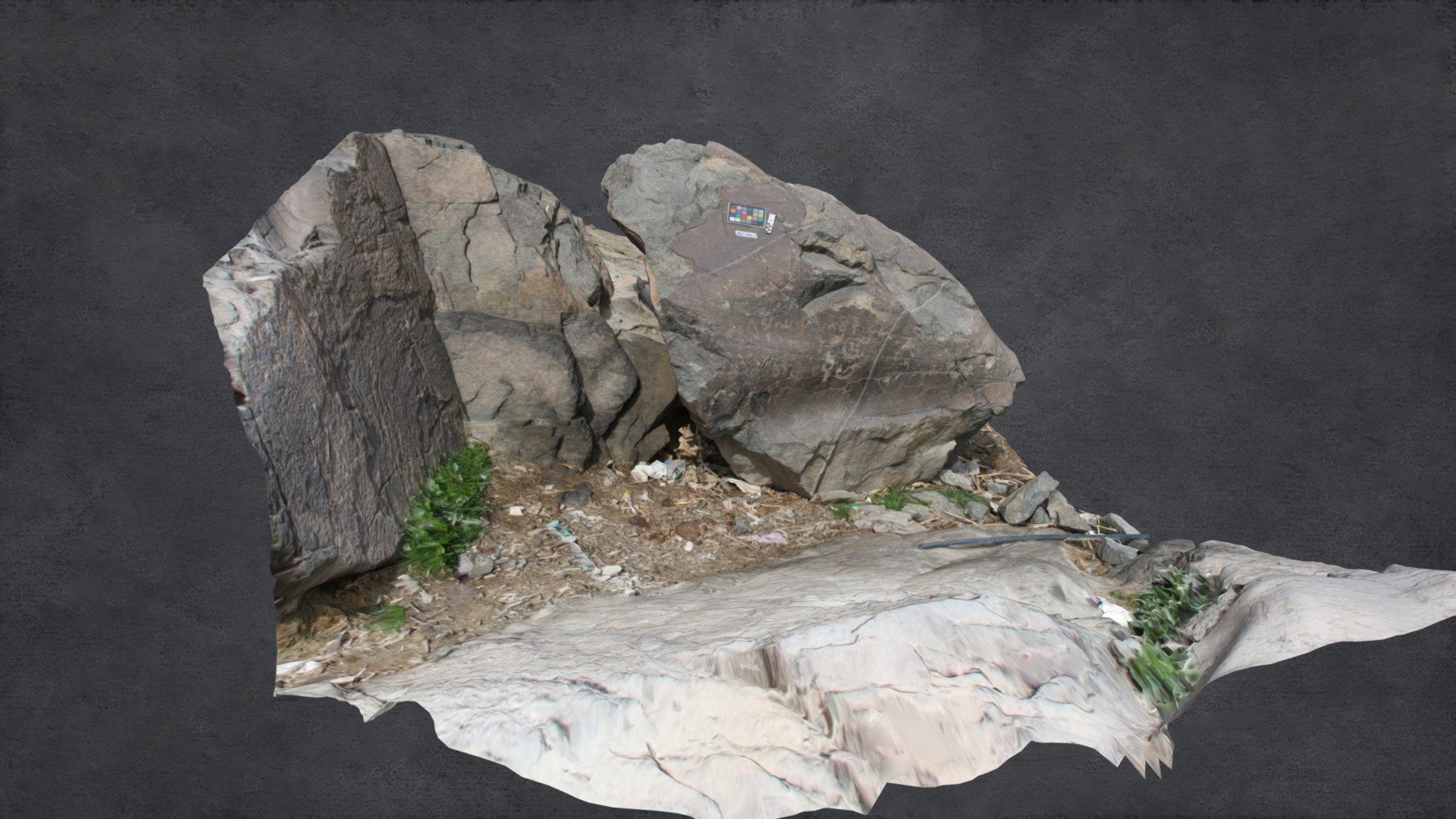 Rock Carving at HodarGah (Rock 74-1) - 3D model by cvlablums [647d271 ...