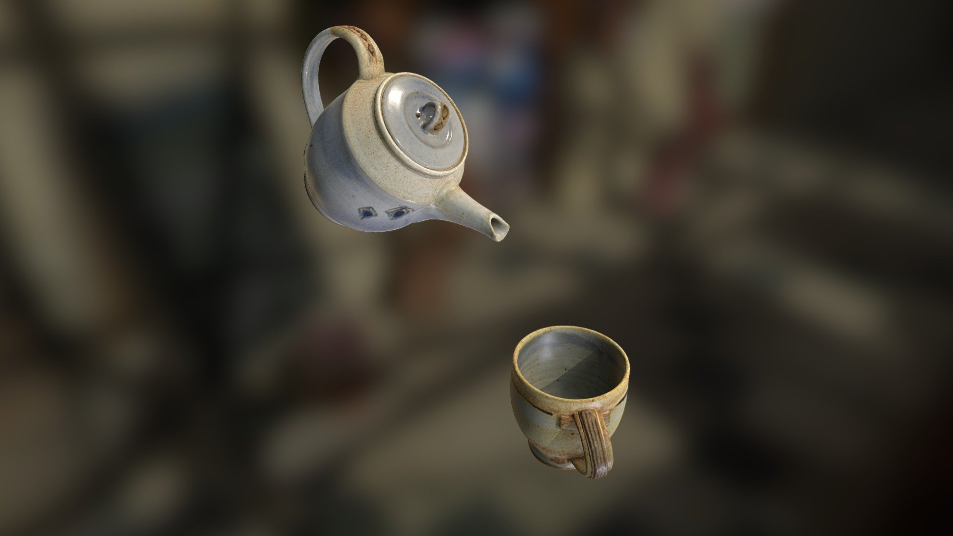 Tea Set Pouring [Animated, Short] - 3D model by Dale Utt ...