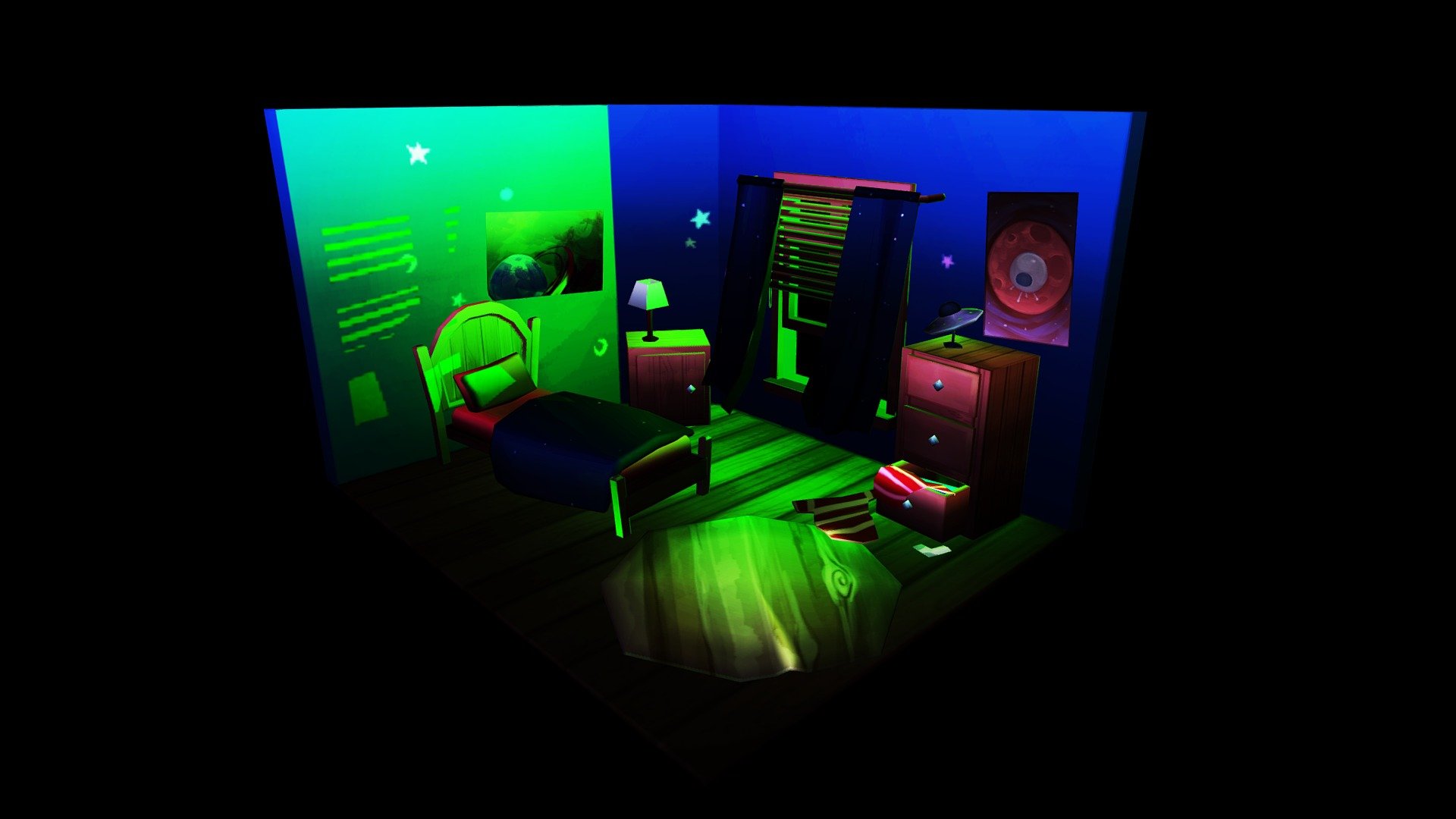 Game Art 1 - Final Diorama - 3D model by nicholase [648257b] - Sketchfab