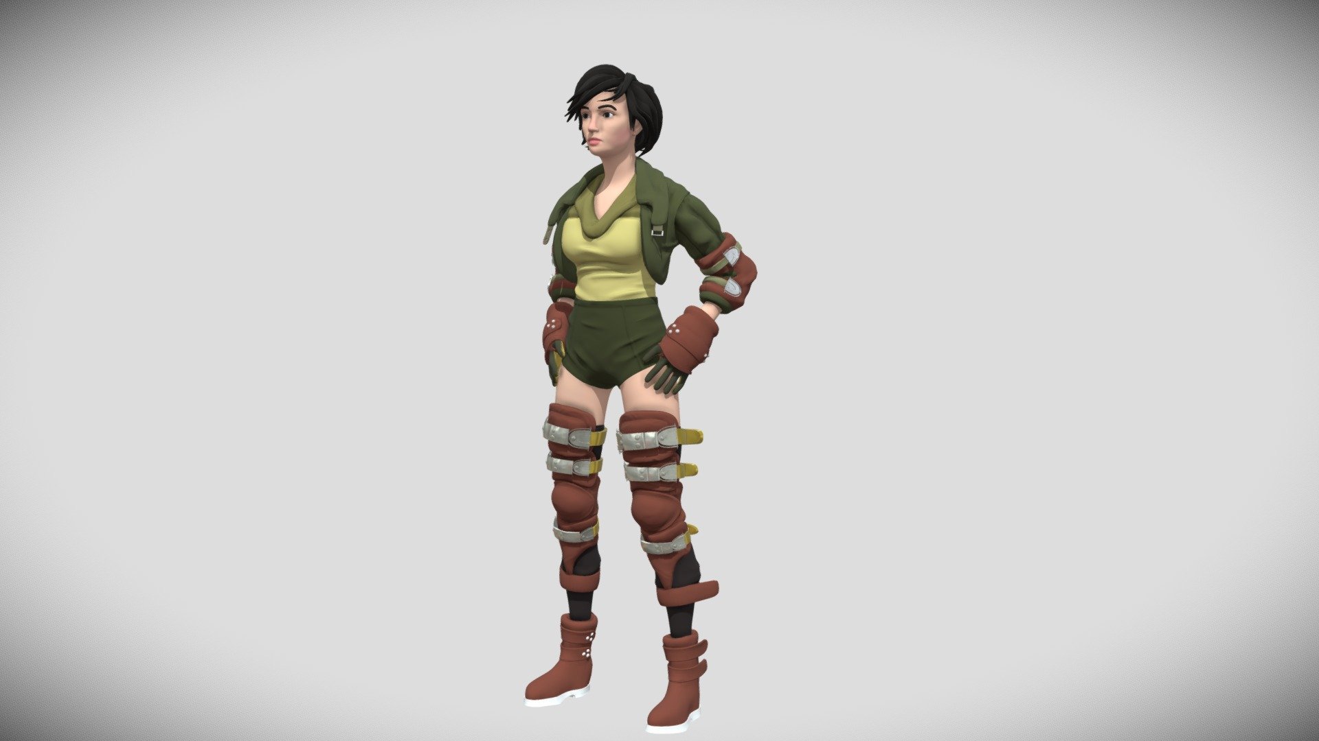 201059S Character Model Low Poly (Cain) - 3D model by Kane (@kanekipy ...