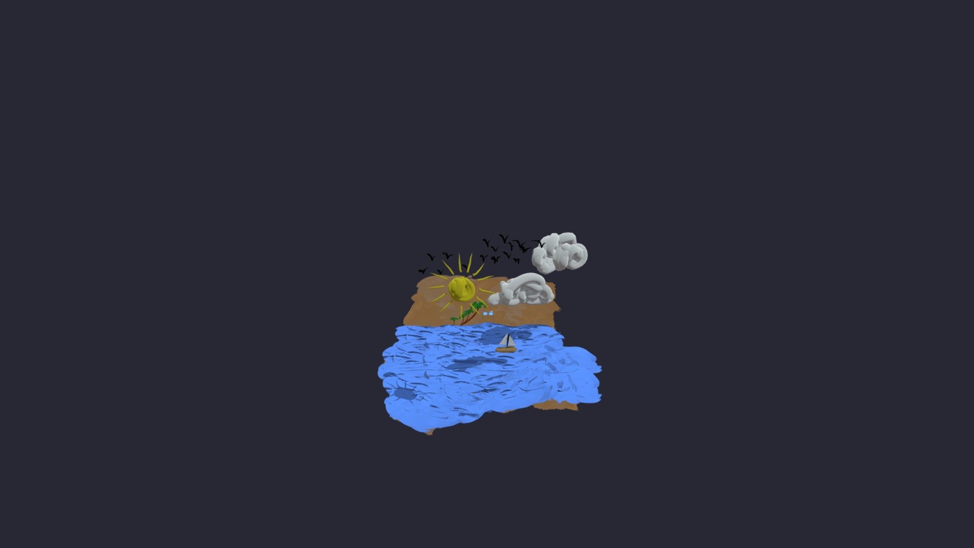 Beach Scene Low_Fi - Download Free 3D model by nischalraajsaini06 ...