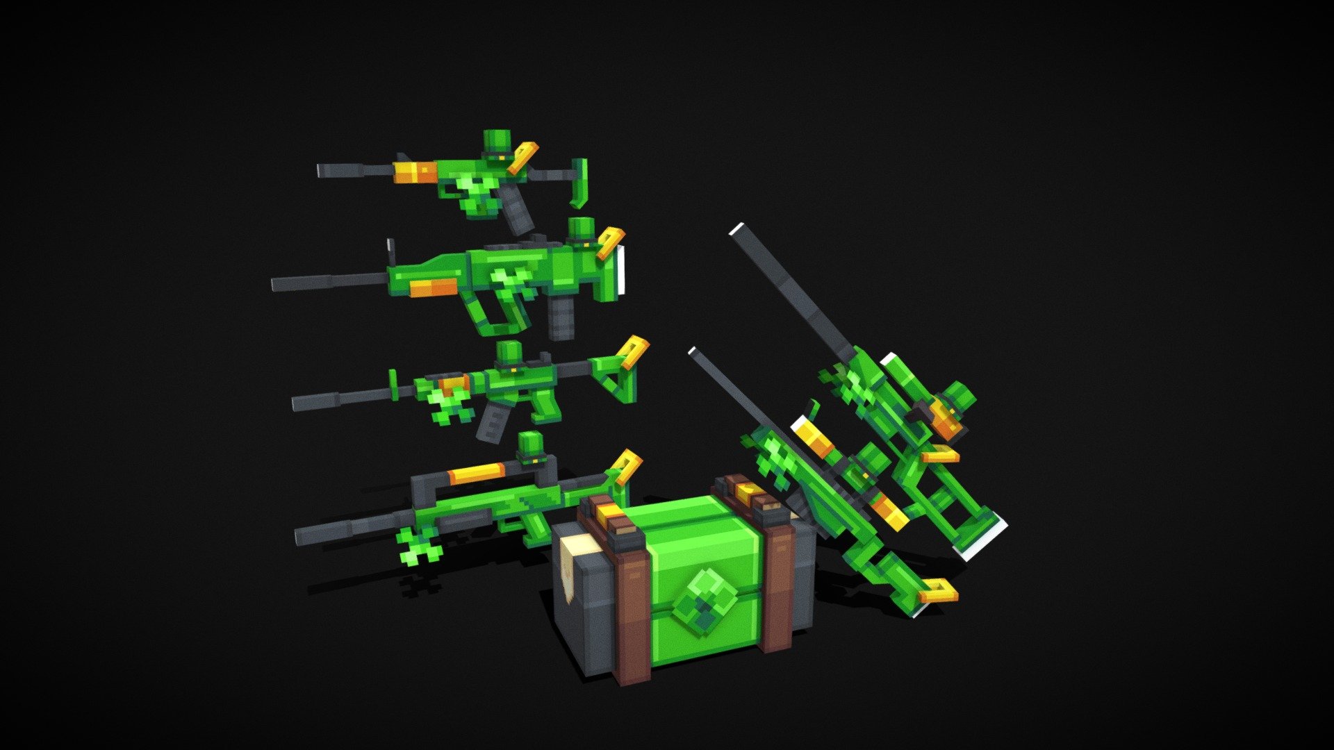 Saint patrick's Gun - 3D model by BasModel (@Thapnarong.Hemgo) [648818e ...