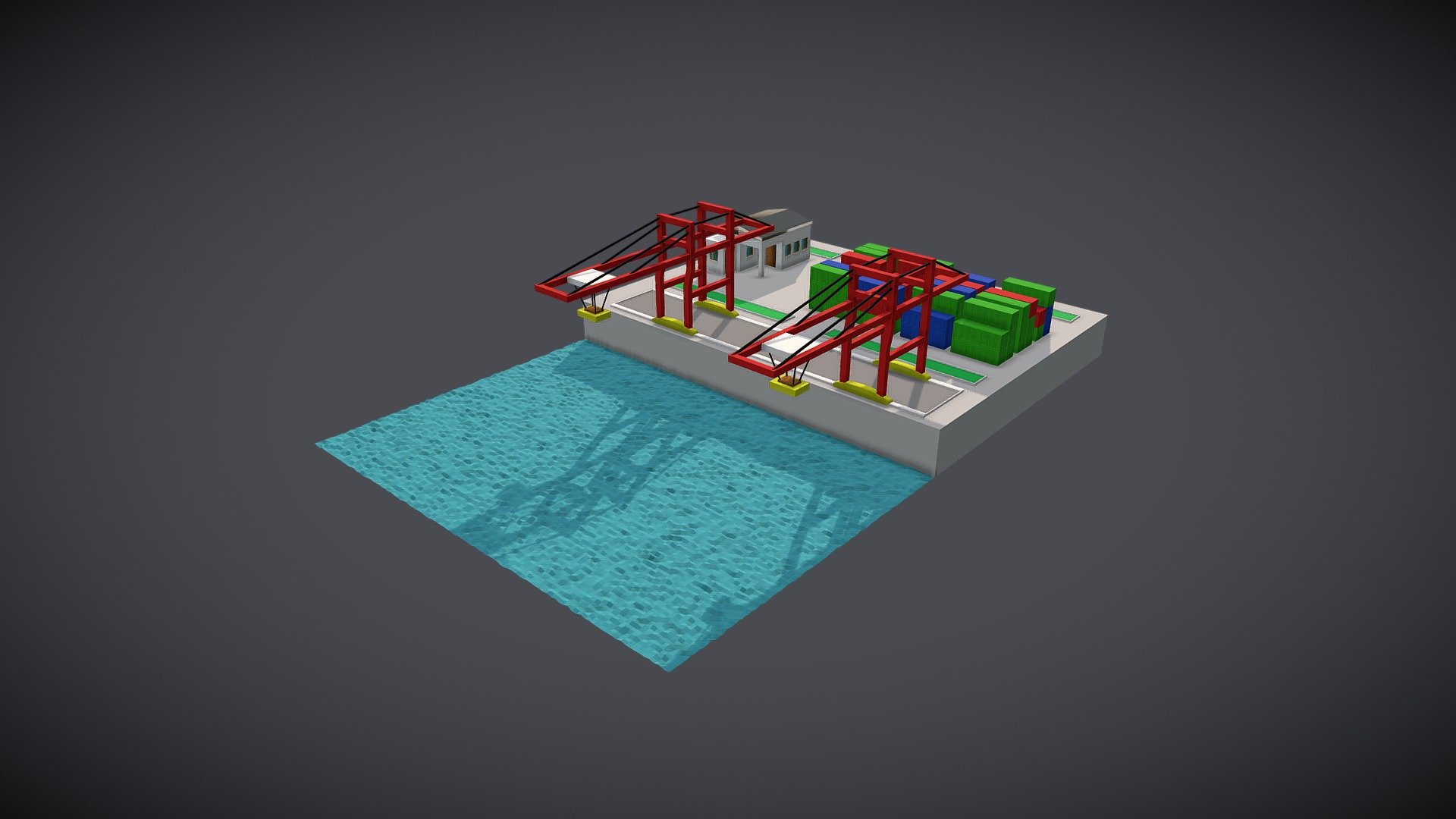 Low-Poly Harbour - Buy Royalty Free 3D model by Incod ART 3D (@incodart ...