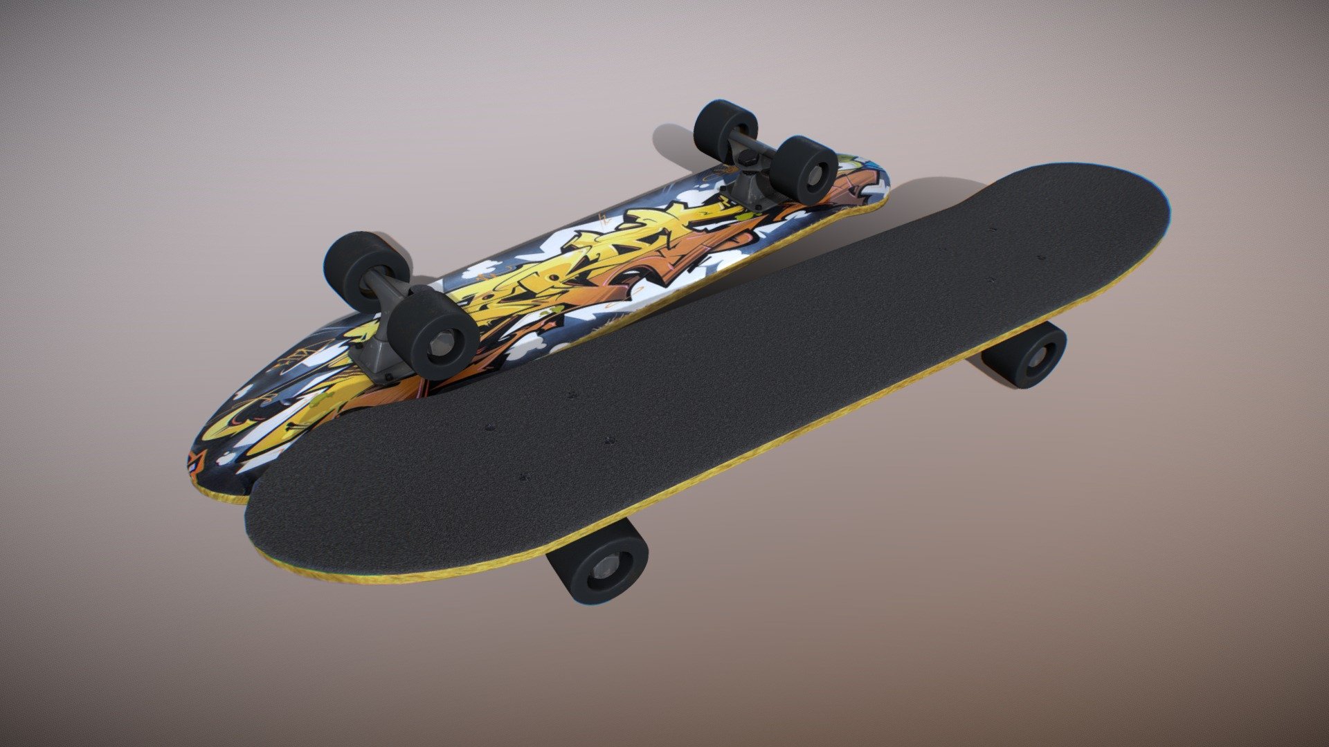 Skateboard - Download Free 3D model by jetx3d [648afea] - Sketchfab