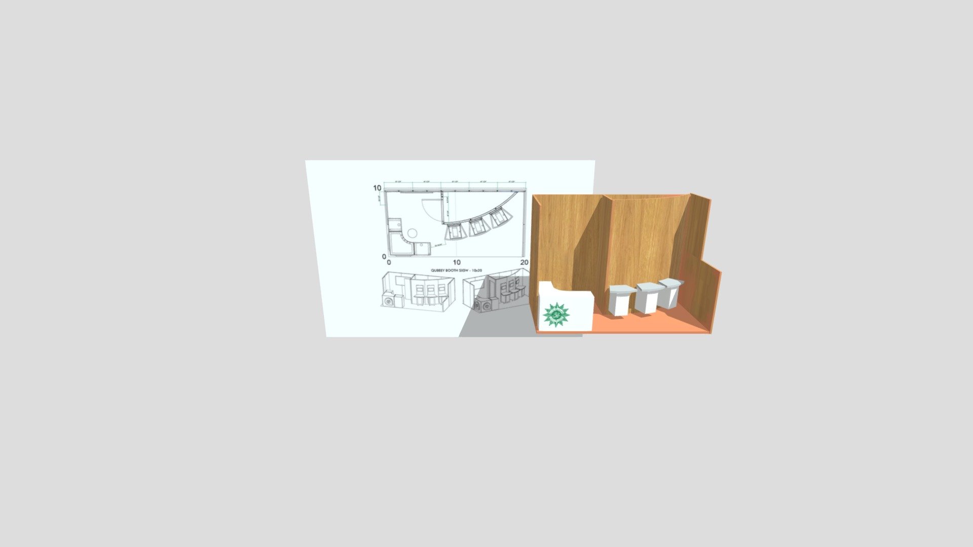 Booth - 3D model by animasibaru931 [648c56b] - Sketchfab