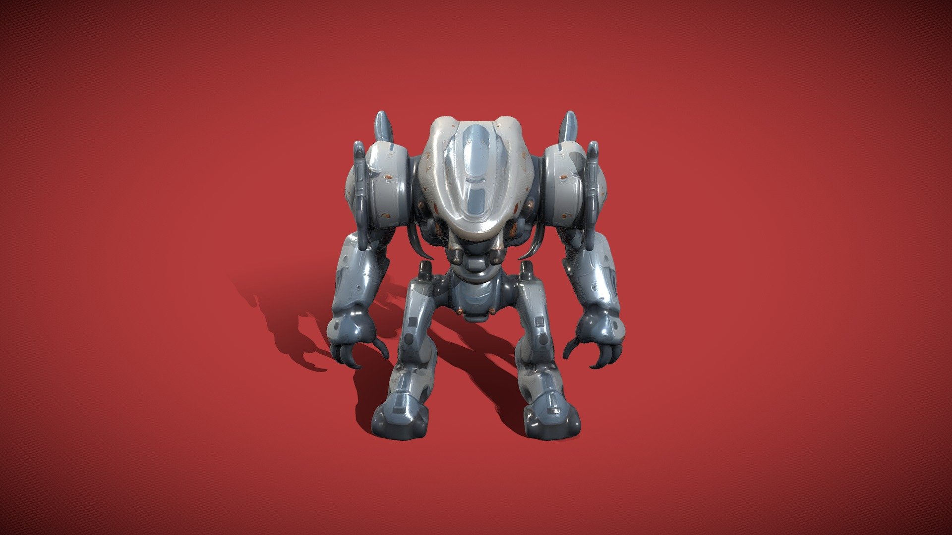 Futuristic Battle Mech - 3D model by AlphaStudiosNetwork [648e9b3 ...
