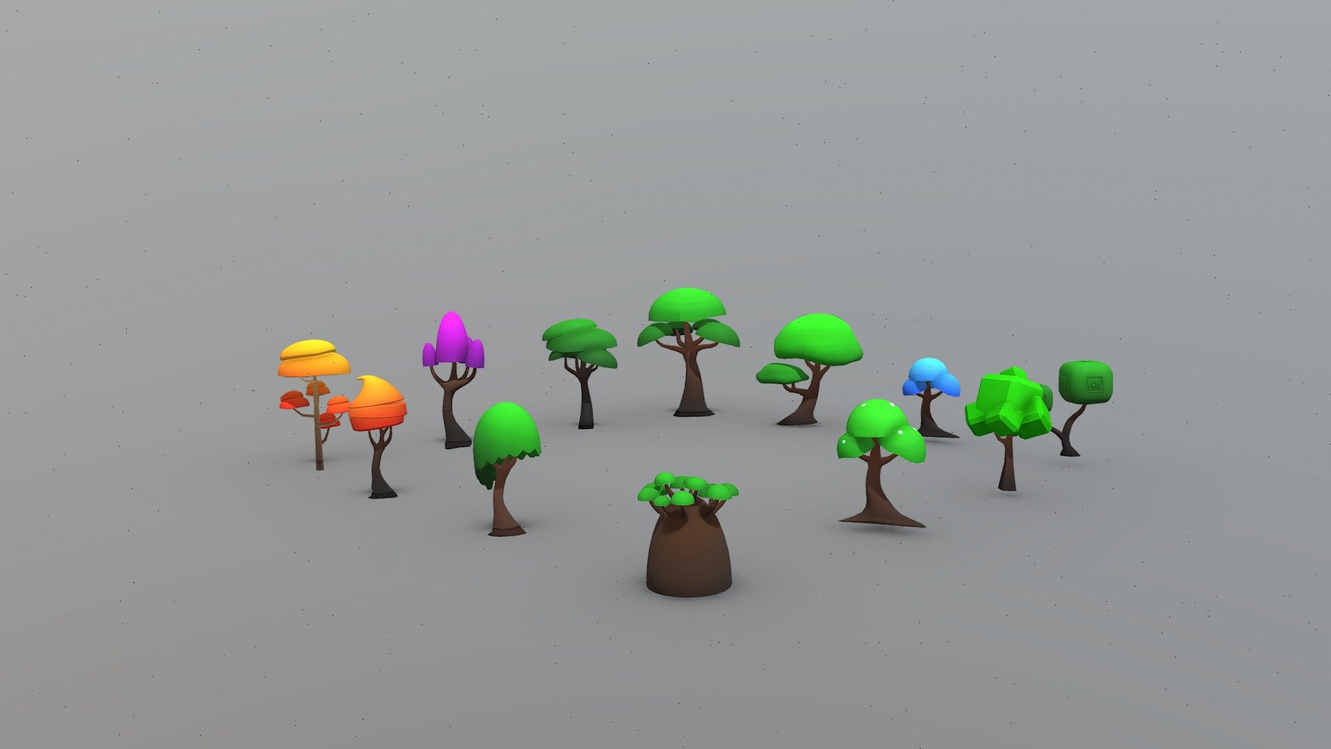 Stylized LowPoly Trees Set 2 - 3D model by Tarun_xx (@tarunsharma.02.28) [648ec67] - Sketchfab
