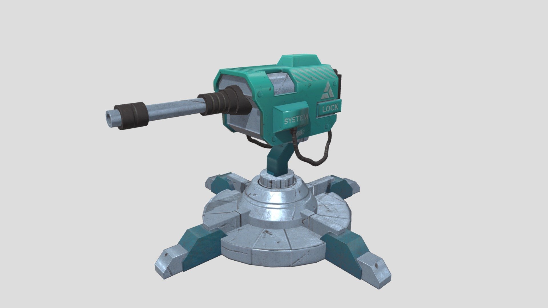 Combat Turret - Download Free 3D model by SnoyCat [648f656] - Sketchfab
