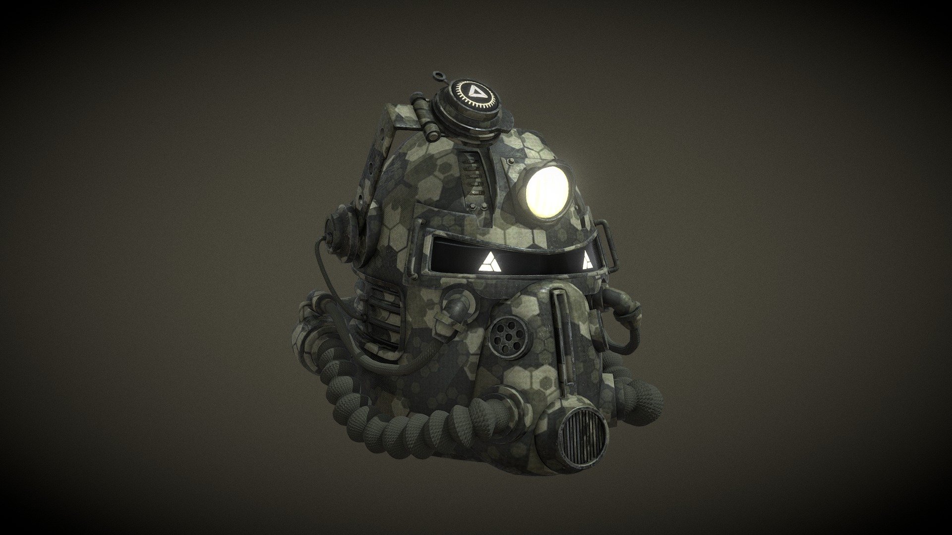 Fallout T-51B Helmet "Moss Oscar" - Buy Royalty Free 3D model by ...