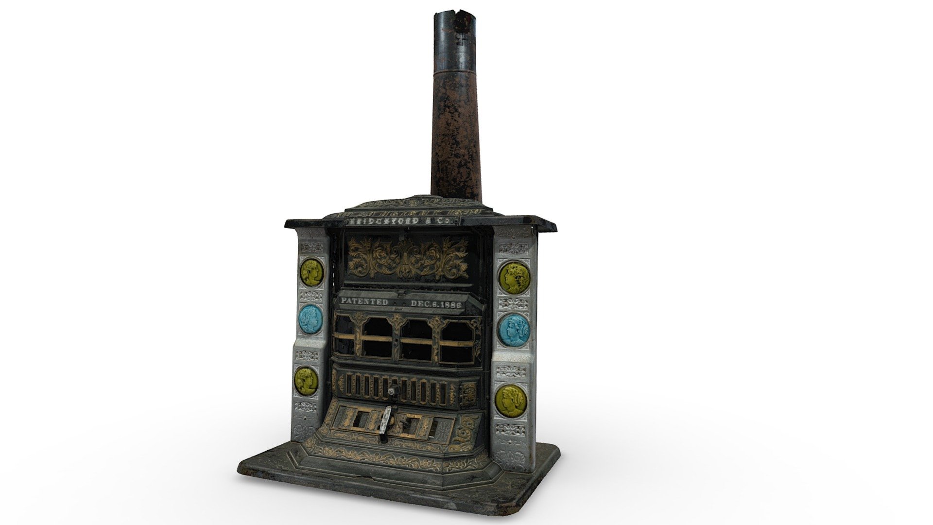 Parlor Stove - 3D model by University of South Florida Libraries (@USF ...