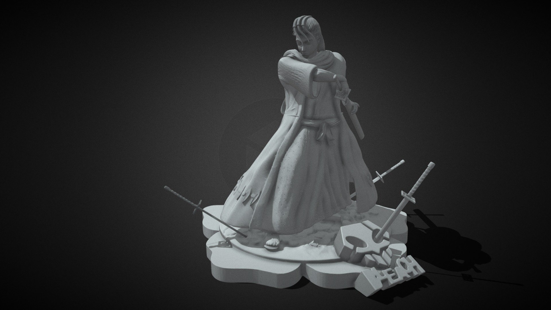FATEAMENTO "Byakuya Kuchiki" - 3D model by CRIAÇÃO ESTÚDIO ...