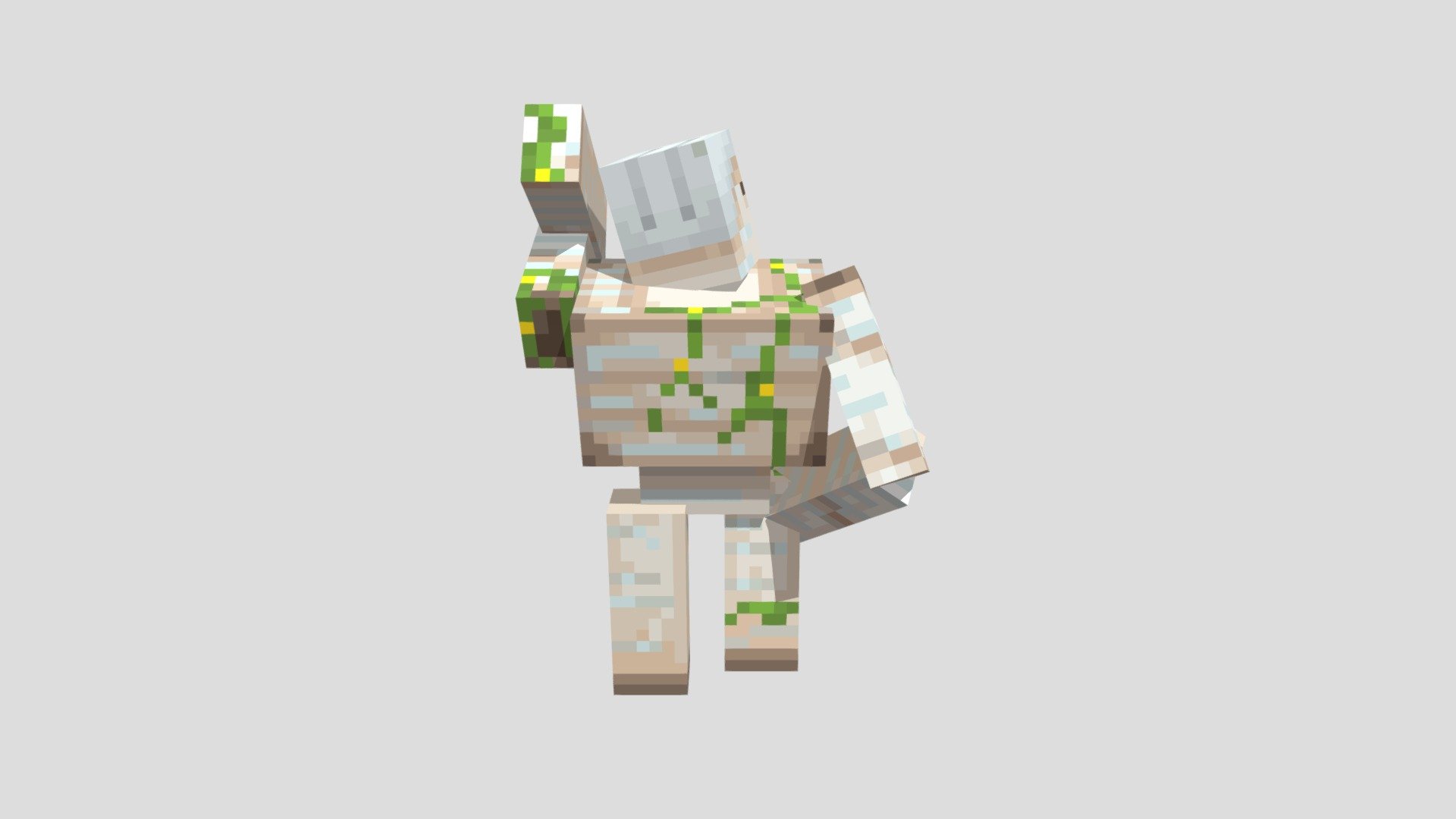 Iron Golem doing a Jojo pose - 3D model by laserwolf07 [64989fa ...