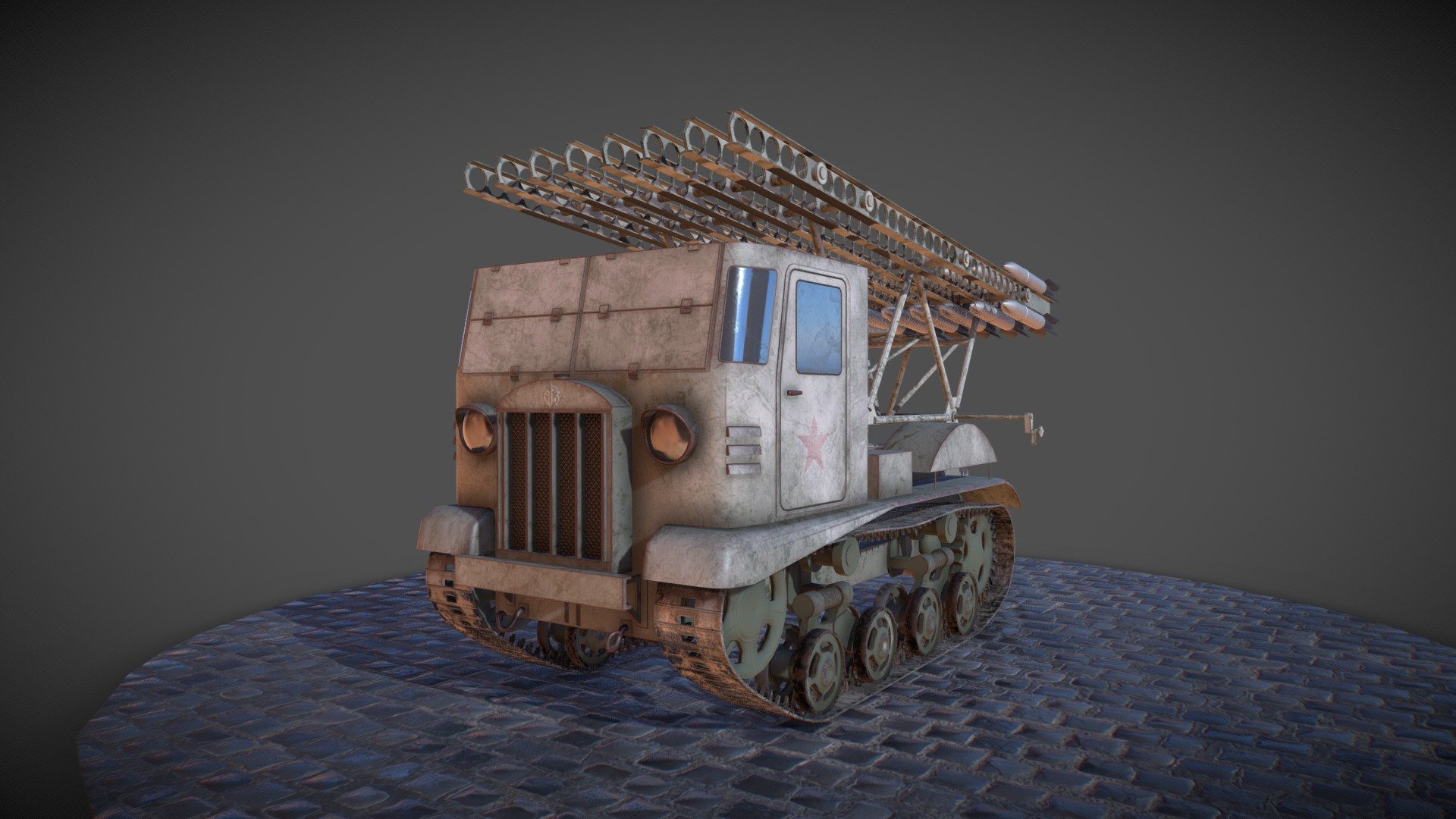 Katyusha on STZ chassis - 3D model by Museum of the Second World War ...