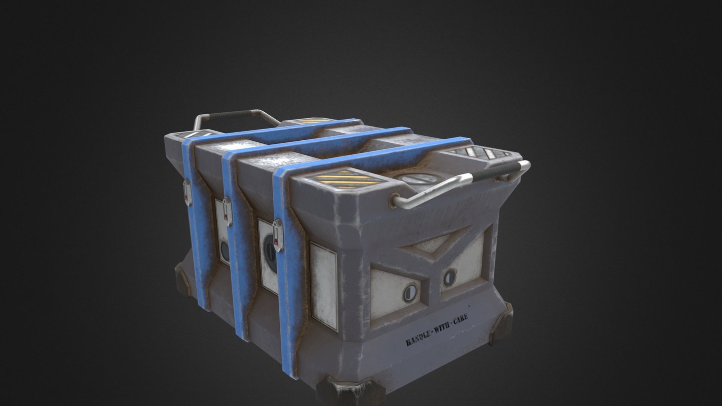 Sci-Fi Crate - 3D model by Max_Bostock [649c4f6] - Sketchfab