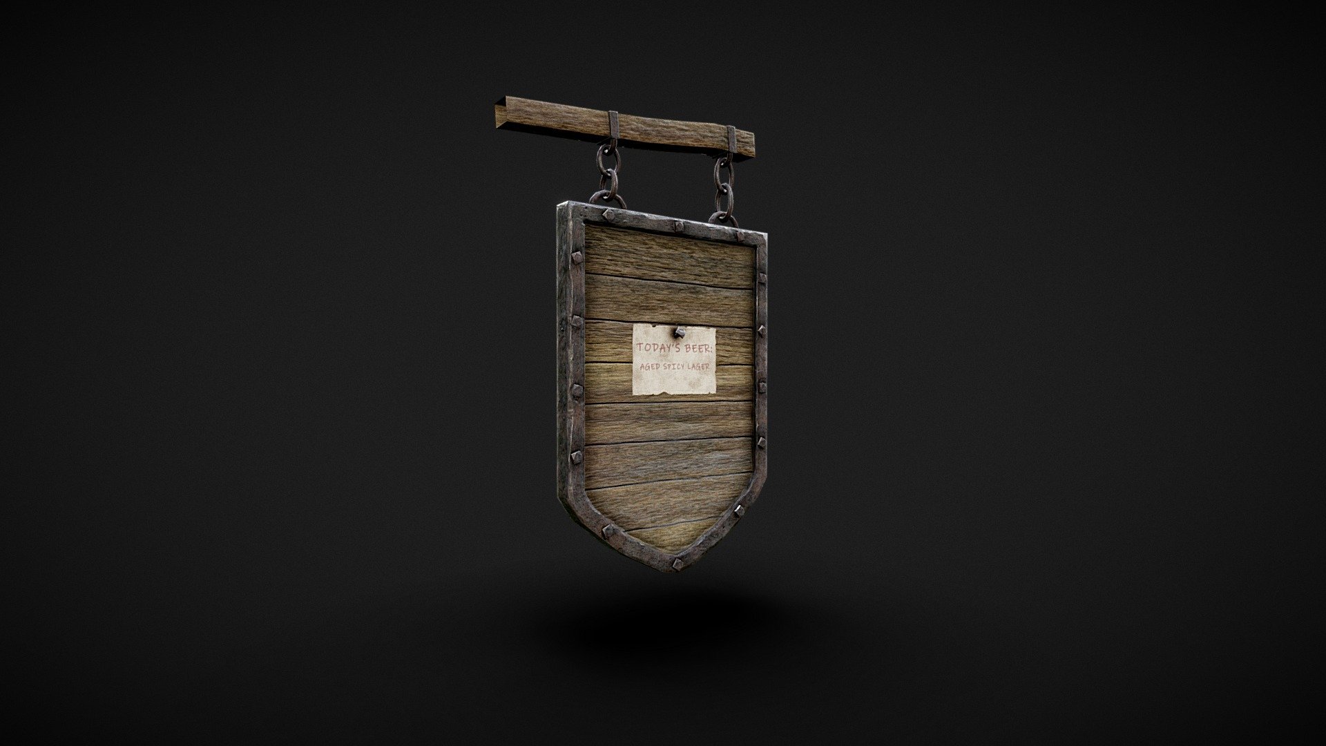 Medieval Inn Sign (Skyblivion) - 3D model by Damian Tkaczyk (@iDamian ...