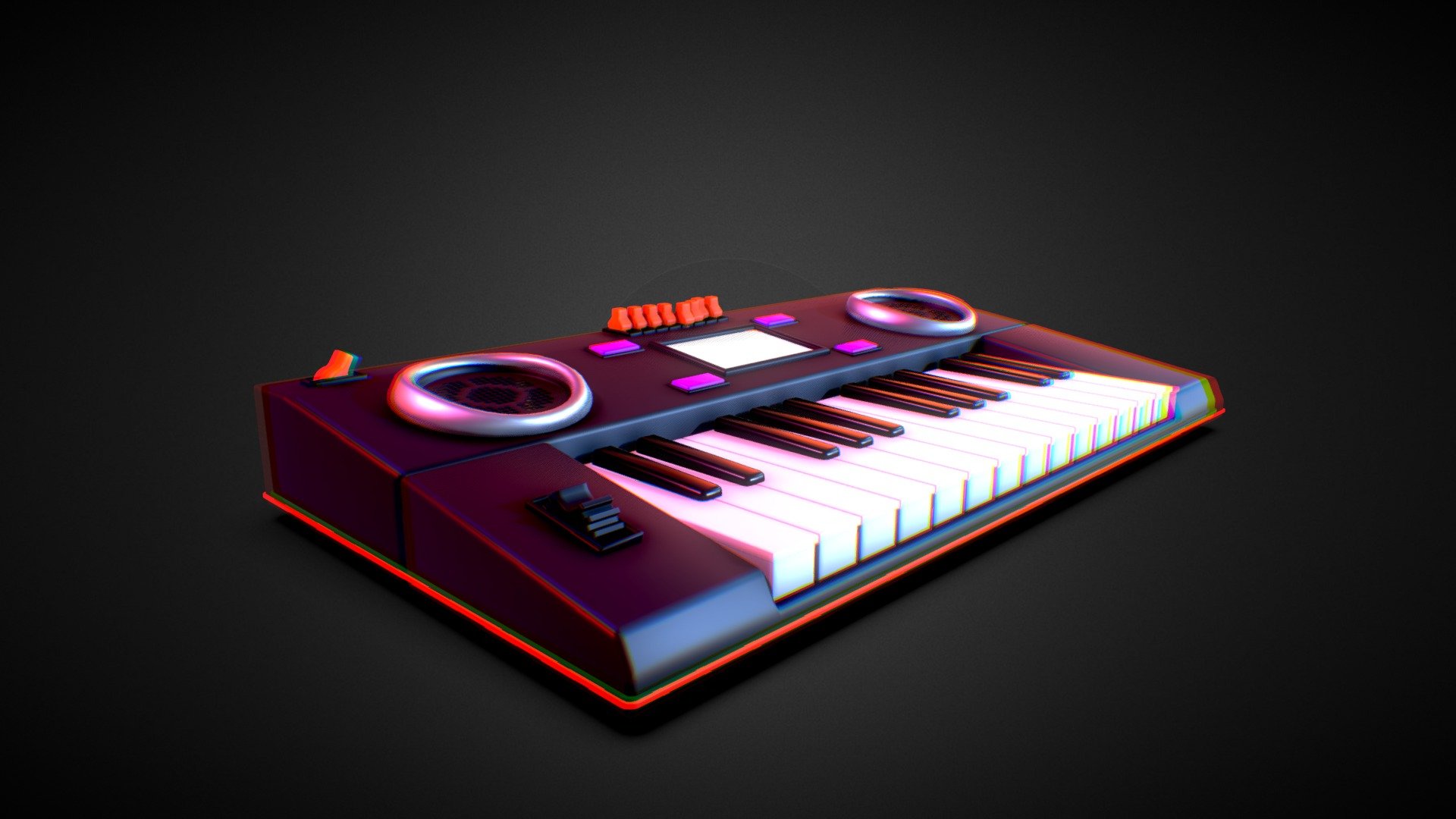 Cartoon Musical Keyboard - Buy Royalty Free 3D model by Toon Goo ...