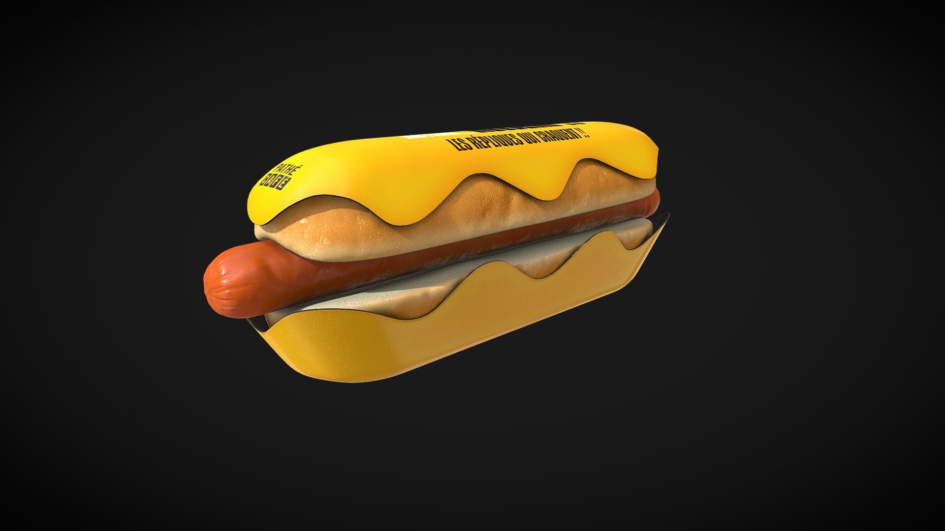 Pathe Hot Dog - 3D model by Flode [64a2e26] - Sketchfab