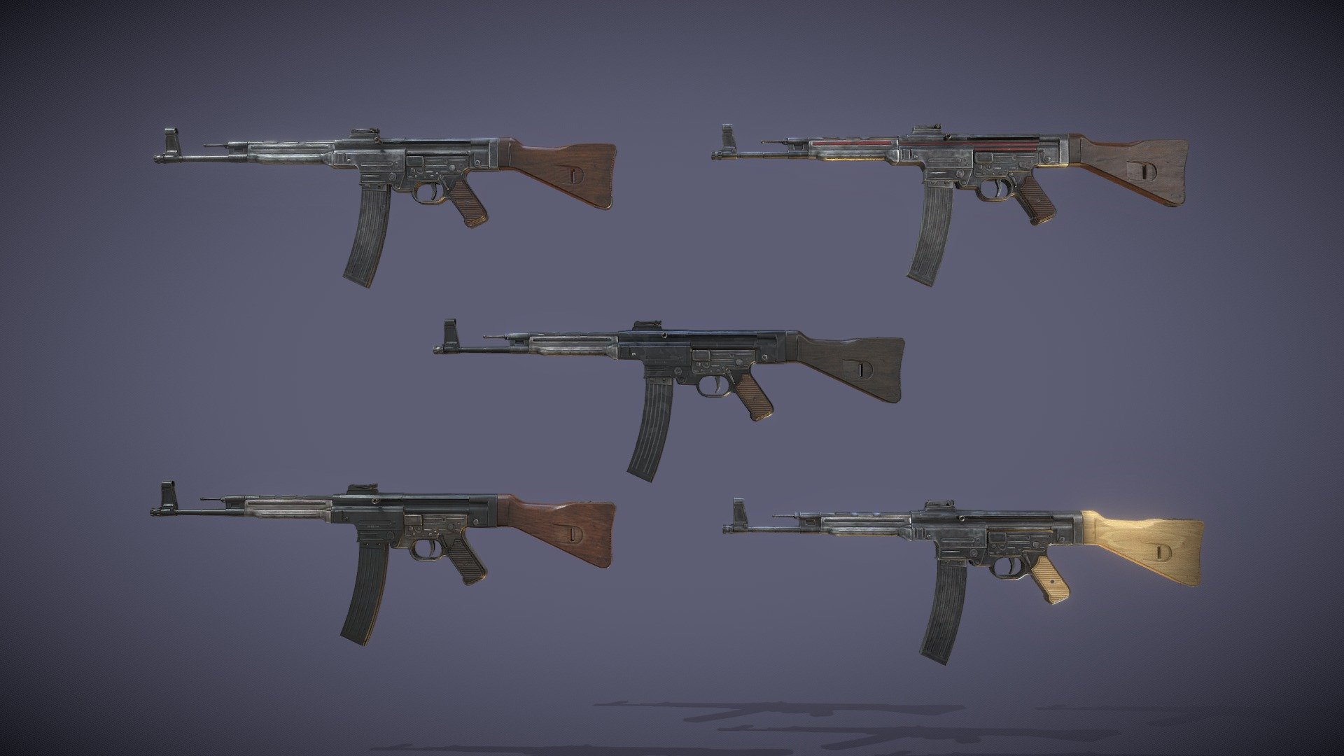 Axis Assault Rifle (WWII Weapons) - Buy Royalty Free 3D model by ...