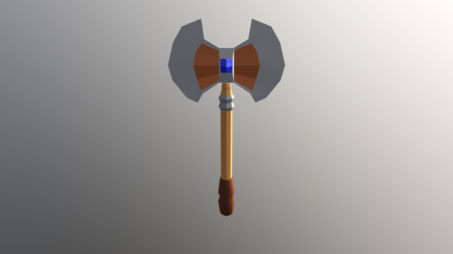 low poly axe - 3D model by johnspeaker [64a627e] - Sketchfab