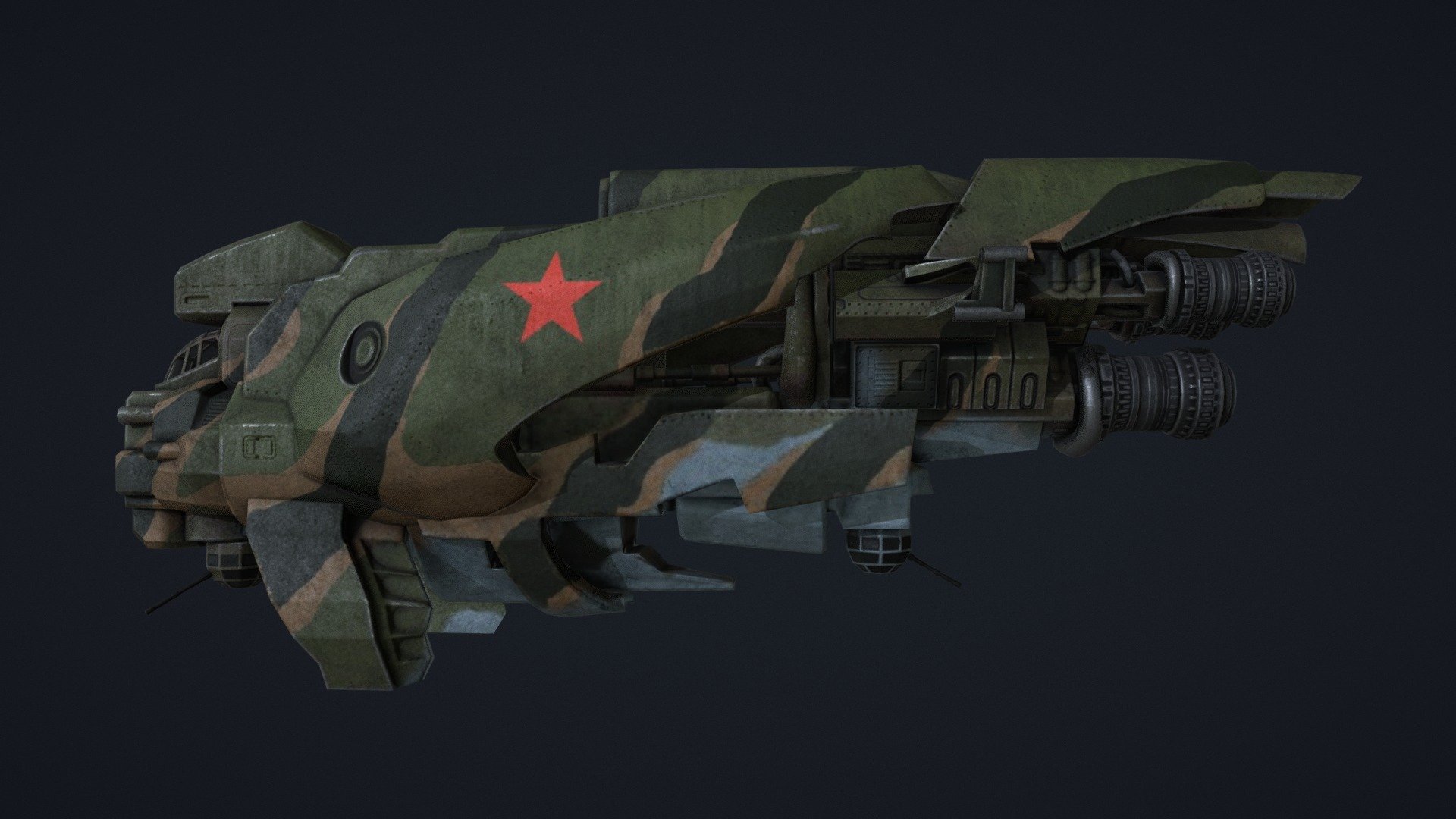 Russian SpaceShip 2122 - 3D model by Gabee [64a6a08] - Sketchfab