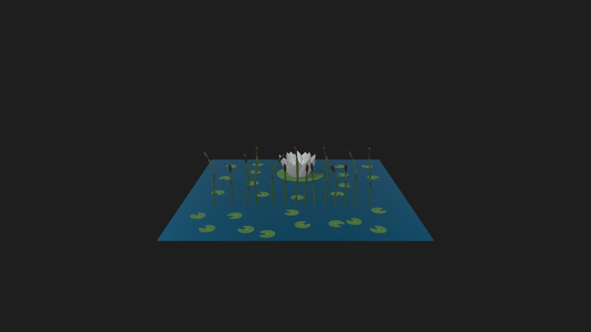 Pond at night - Download Free 3D model by LeoB (@TheRealMudkippz ...