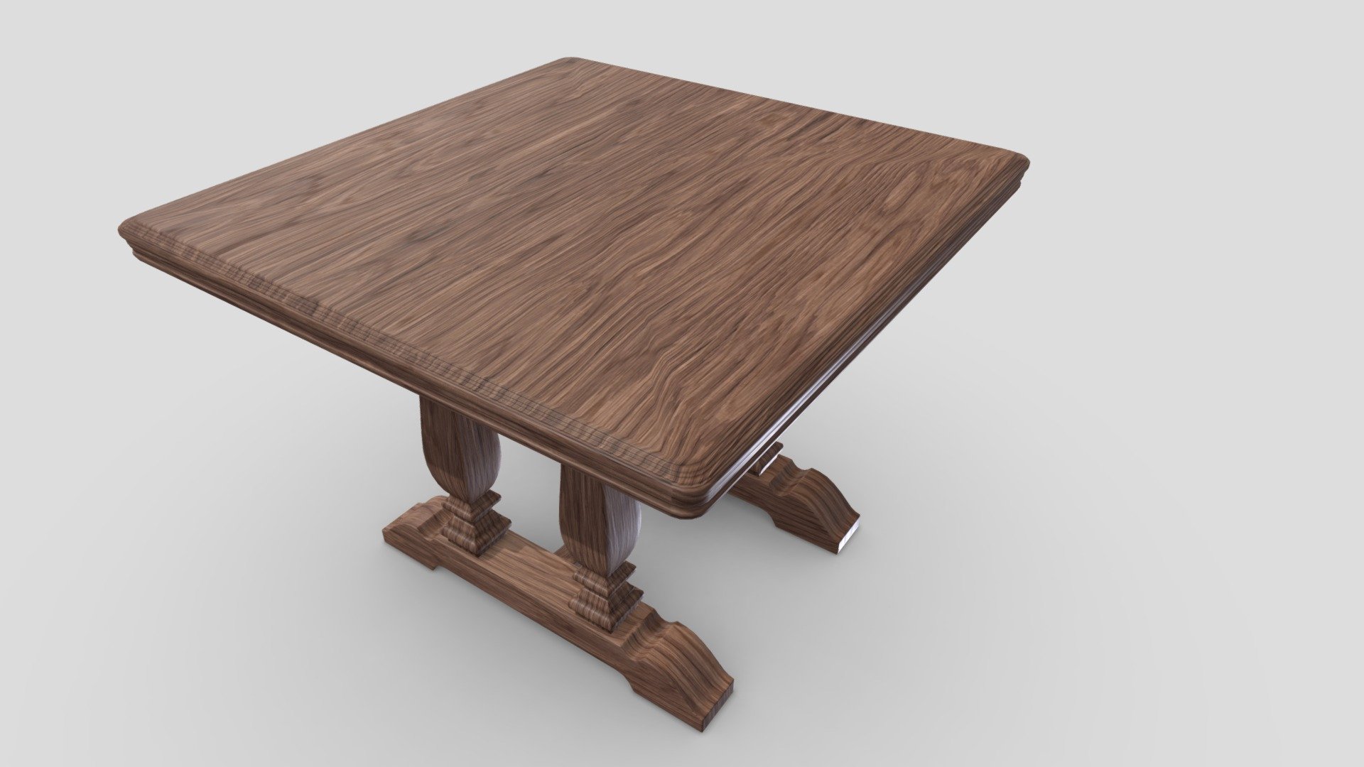 Antique Dining Table - 3D model by Kailash H Kanojia (@KailashHKanojia ...