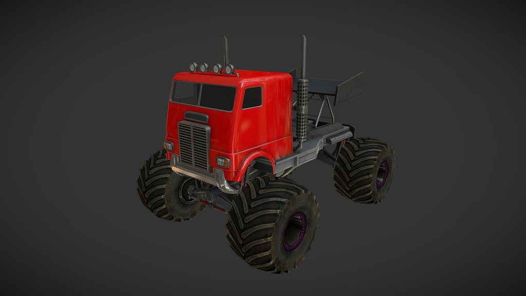 Monster Truck 2 - 3D model by daveVertex [64b118b] - Sketchfab