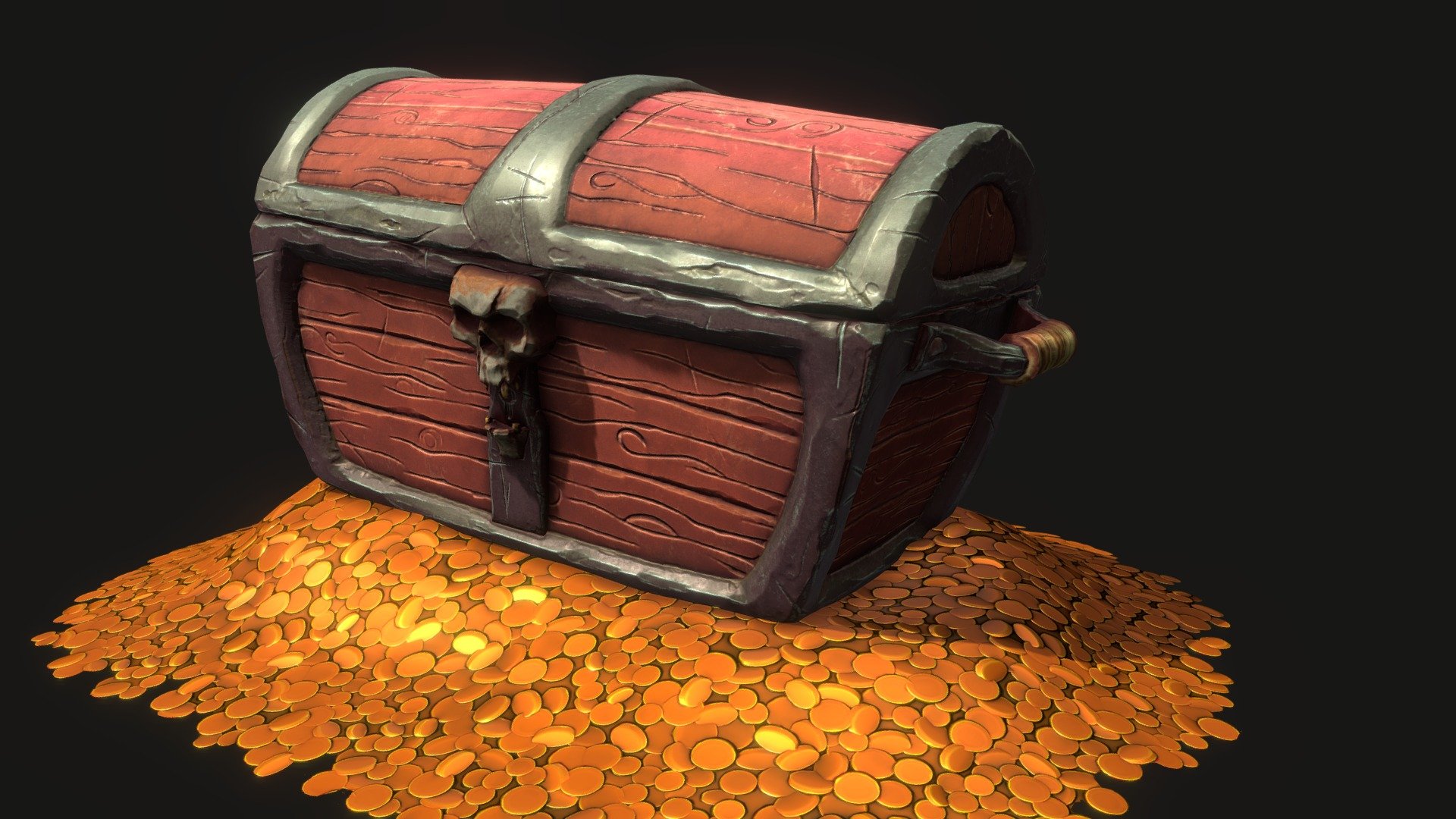 Captain Sam's Chest - 3D model by SamanPolyArt [64b1255] - Sketchfab