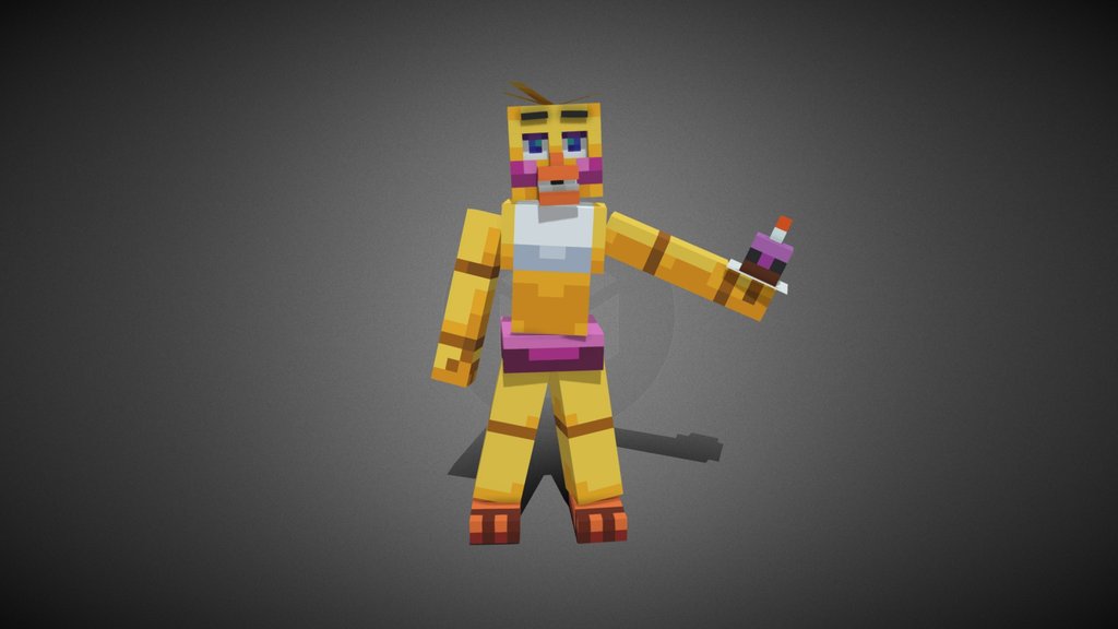 fnaf minecraft - A 3D model collection by faithraver29 - Sketchfab
