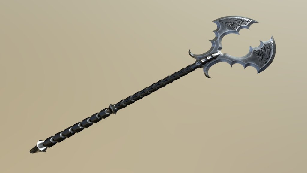 Bat wings axe - 3D model by tomaszc [64b55b6] - Sketchfab