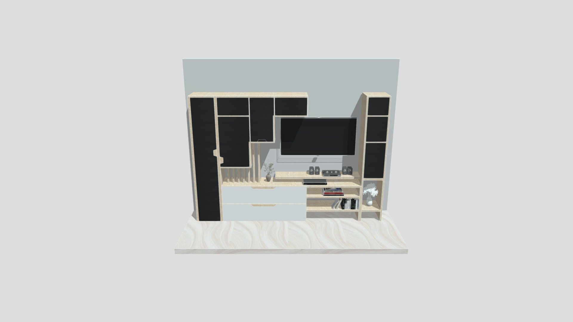 TV Cabinet - 3D model by Dhruv Kaushal (@Dhruv11Kaushal) [64b869a ...