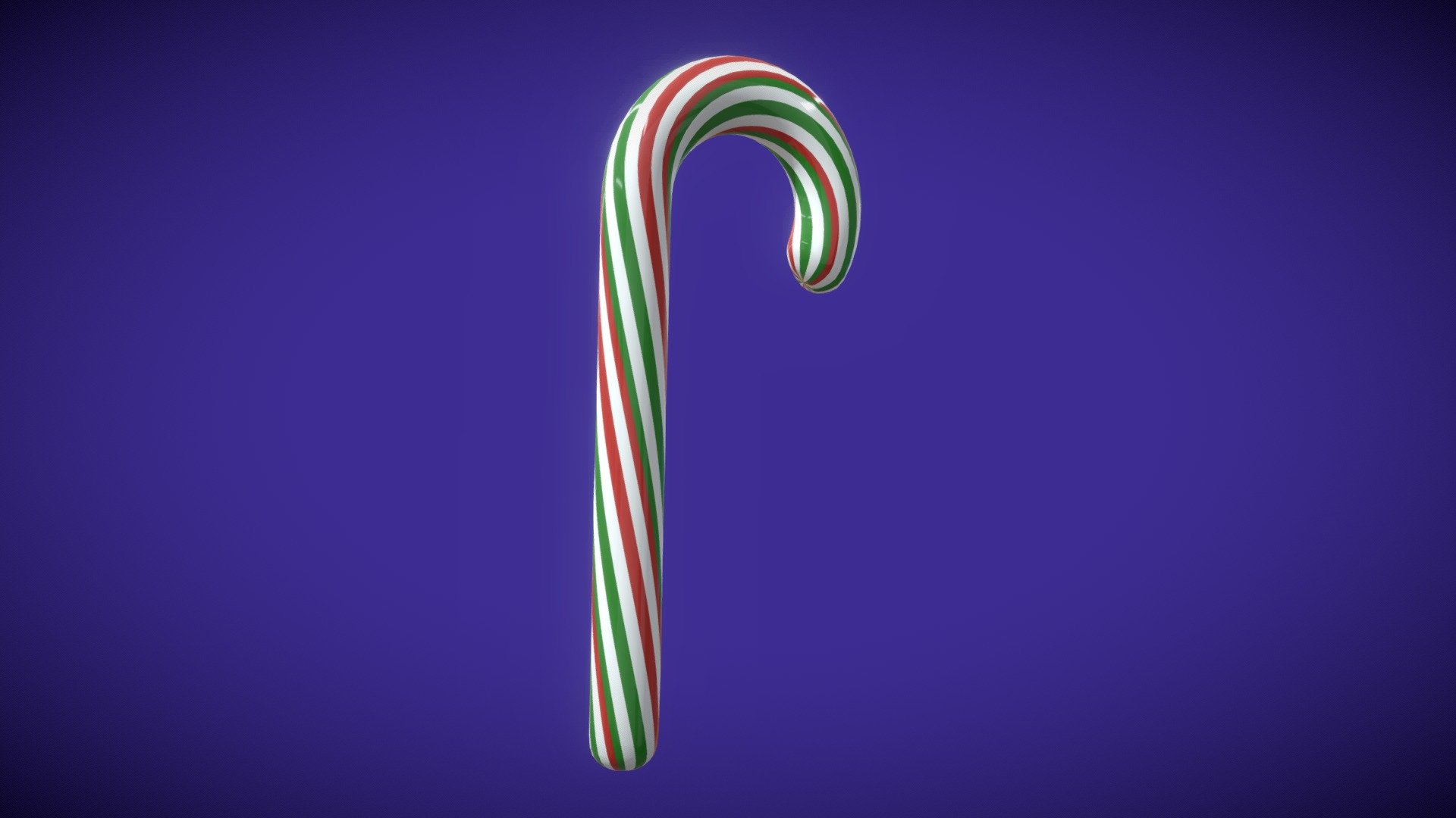 Twisted candy cane Christmas sweets - Buy Royalty Free 3D model by ...