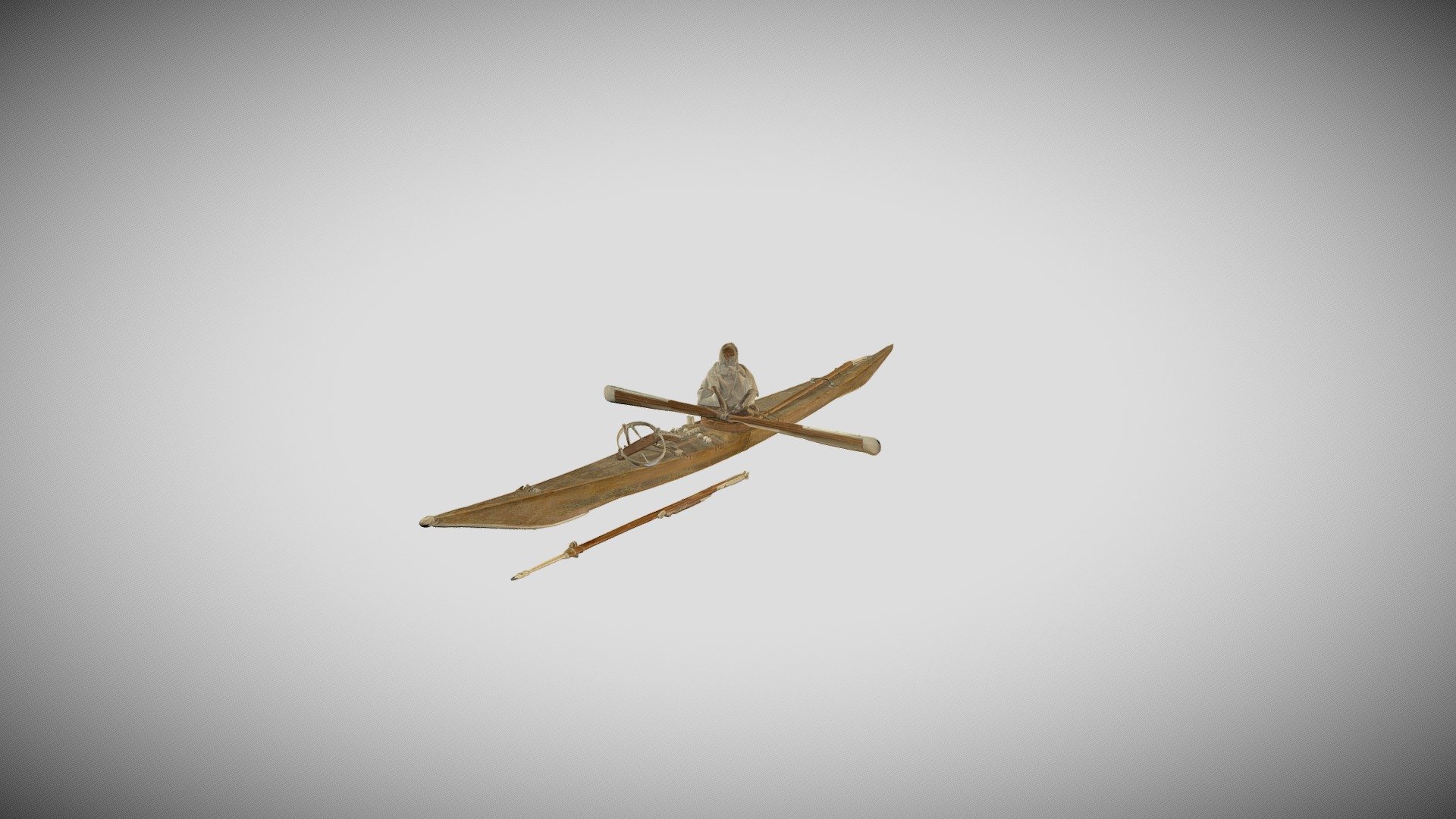 Model Kayaker with Harpoon Gear 2020.029 - 3D model by Dr Alice ...